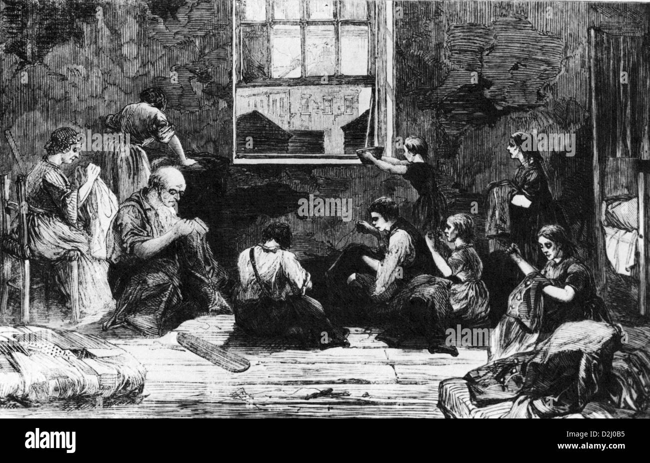 VICTORIAN POVERTY A military tailor and his family at 18 Hollybush ...