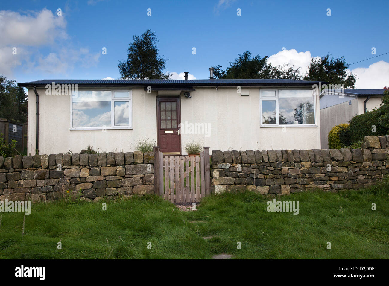 World War 2 Prefab bungalow at Heptonstall, Calderdale Stock Photo - Alamy