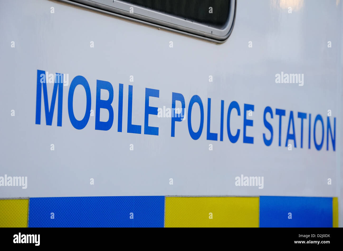 Strathclyde police mobile police station vehicle Stock Photo - Alamy