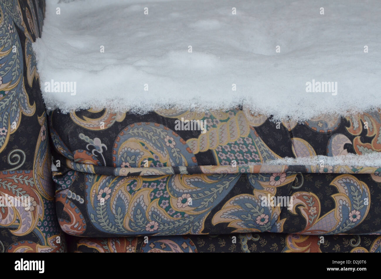 snow on couch Stock Photo - Alamy
