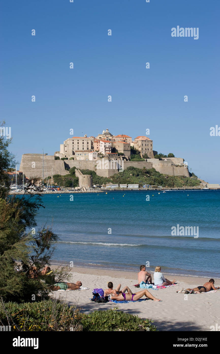 Corsica: Calvi Citadelle Stock Photo - Alamy