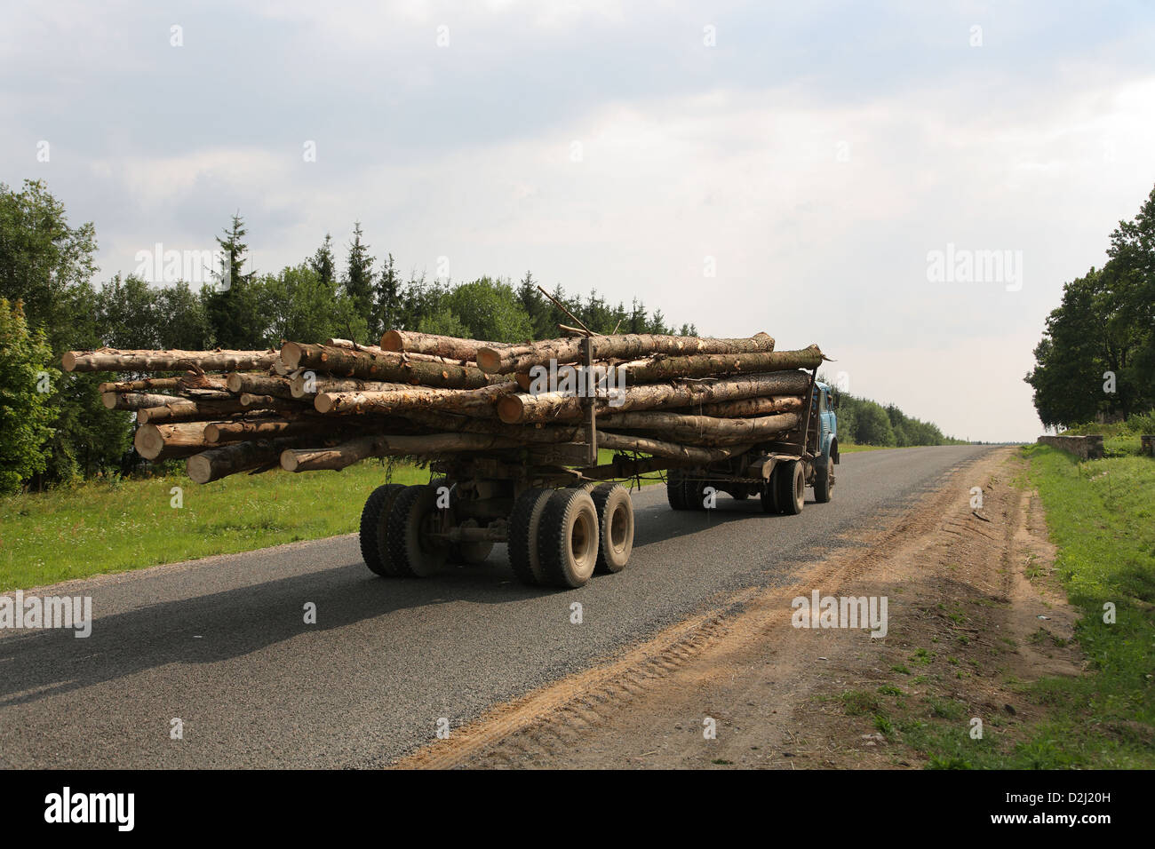 Transporting tree trunks hi-res stock photography and images - Alamy
