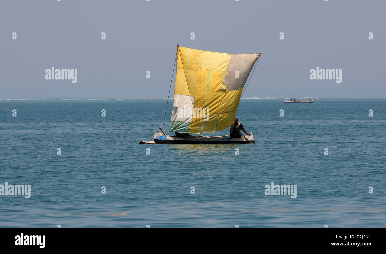 Pirogue boats boat sailing hi-res stock photography and images - Alamy