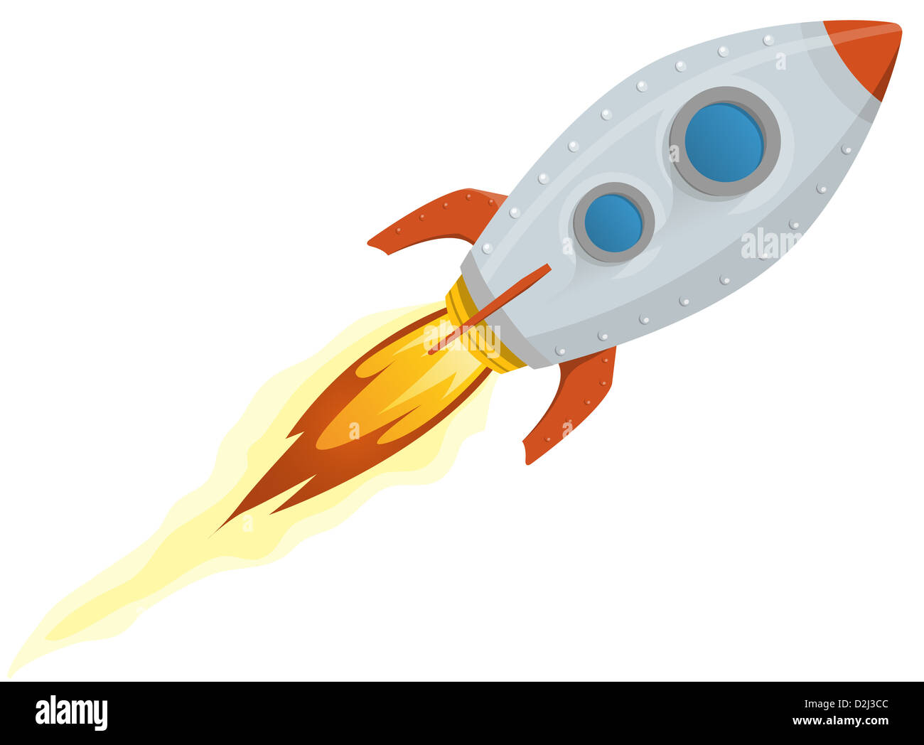 Rocket Ship Blasting Off