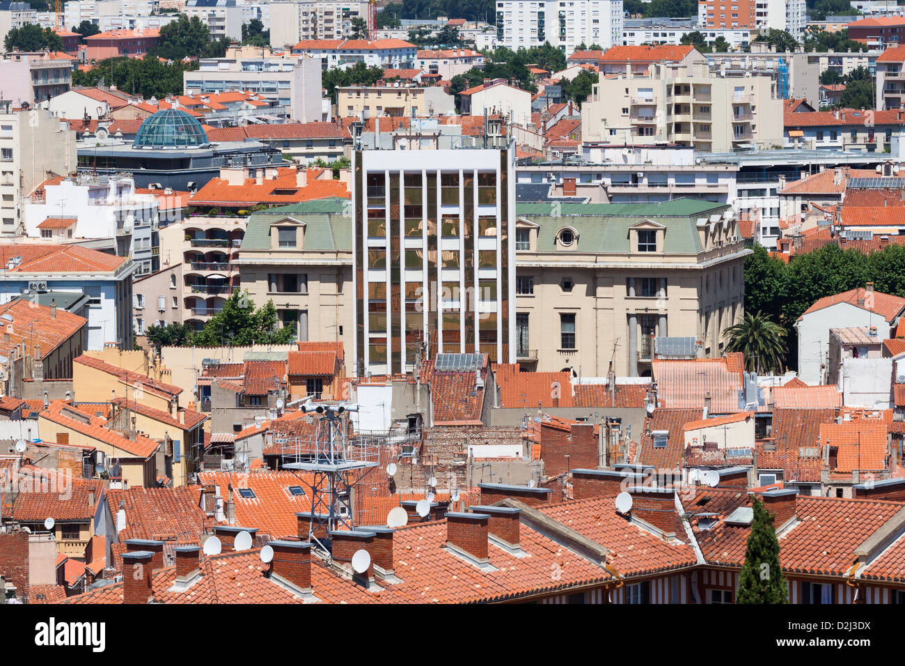 City Panorama Perpignan Buildings In High Resolution Stock Photography ...