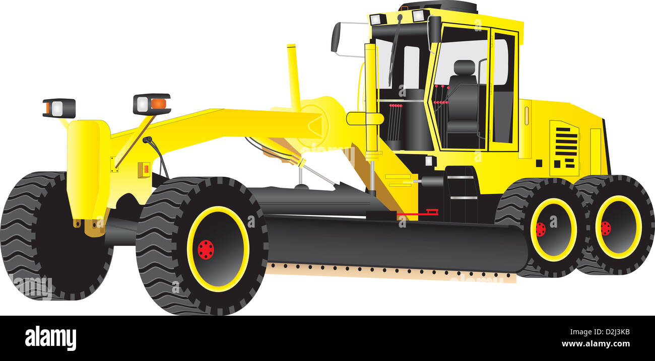 Road grader Cut Out Stock Images & Pictures - Alamy