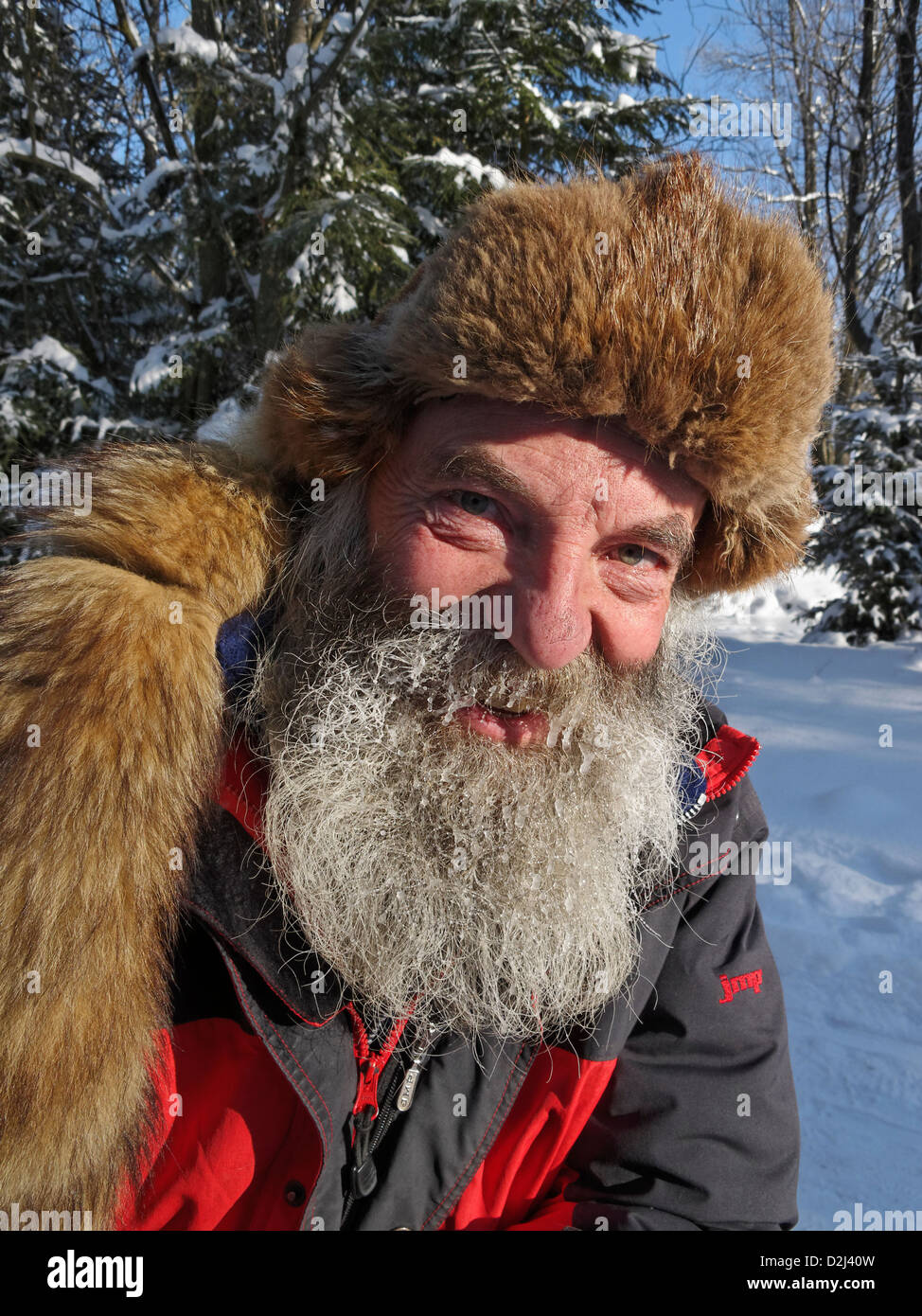 The musher for the 'Fun Dog' husky sleigh ride company. Zakopane ...