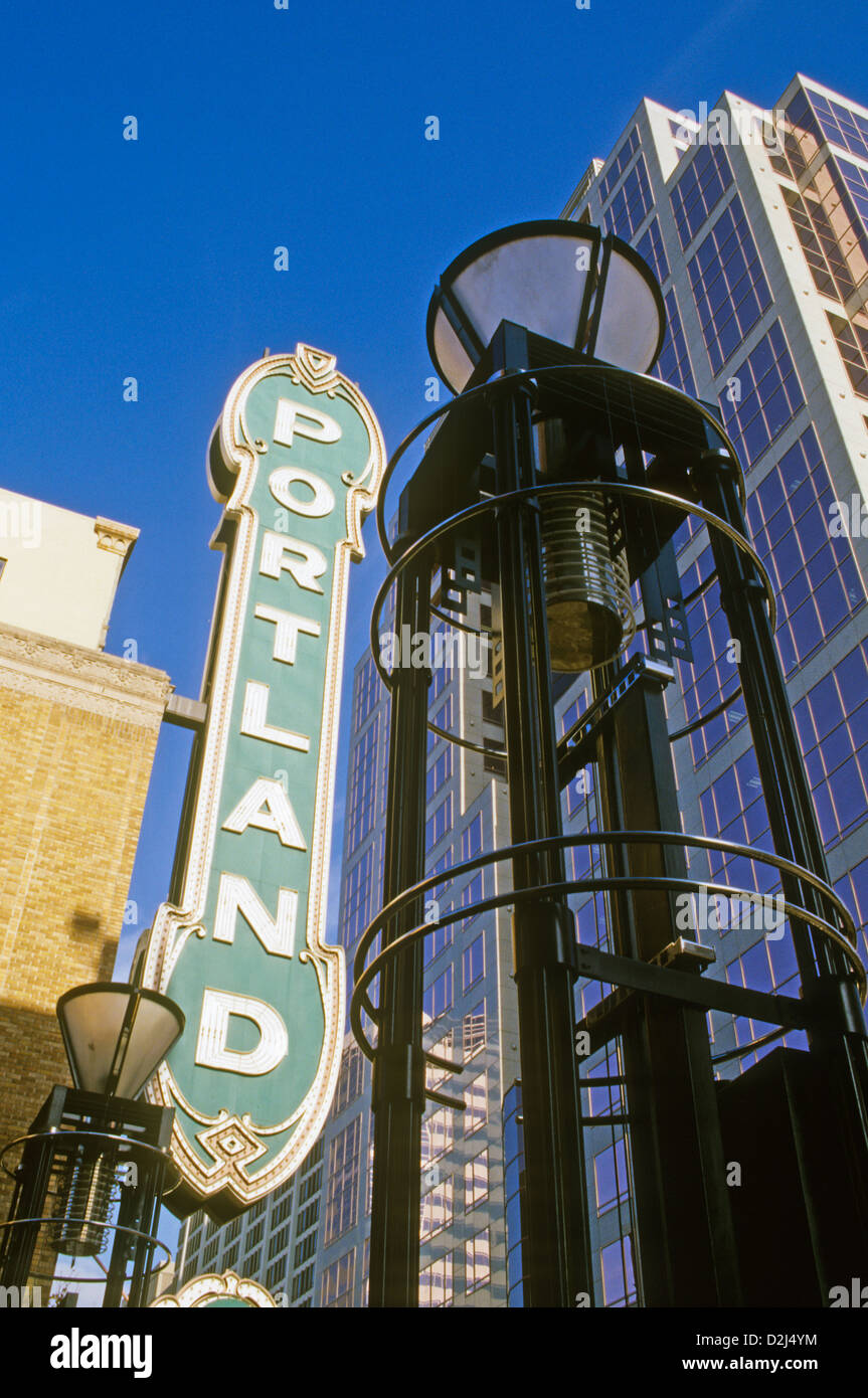 Portland oregon sign hi-res stock photography and images - Alamy