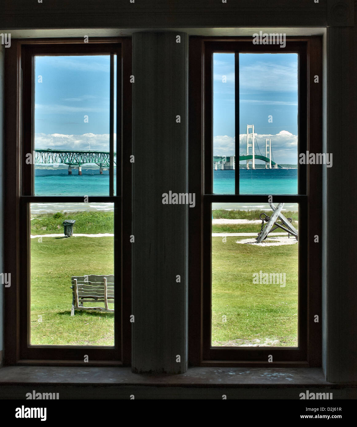 Waterfront View from a Window Stock Photo - Alamy
