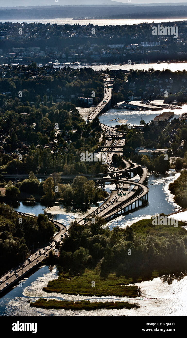 Roadways Over Water Stock Photo - Alamy