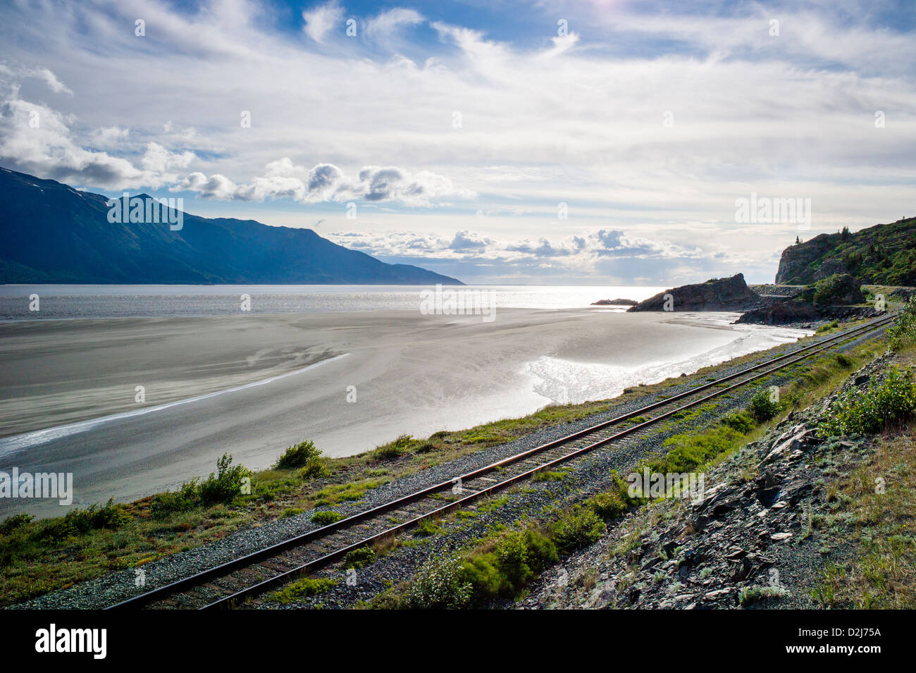 Alaska turnagain arm alaska railroad hi-res stock photography and ...