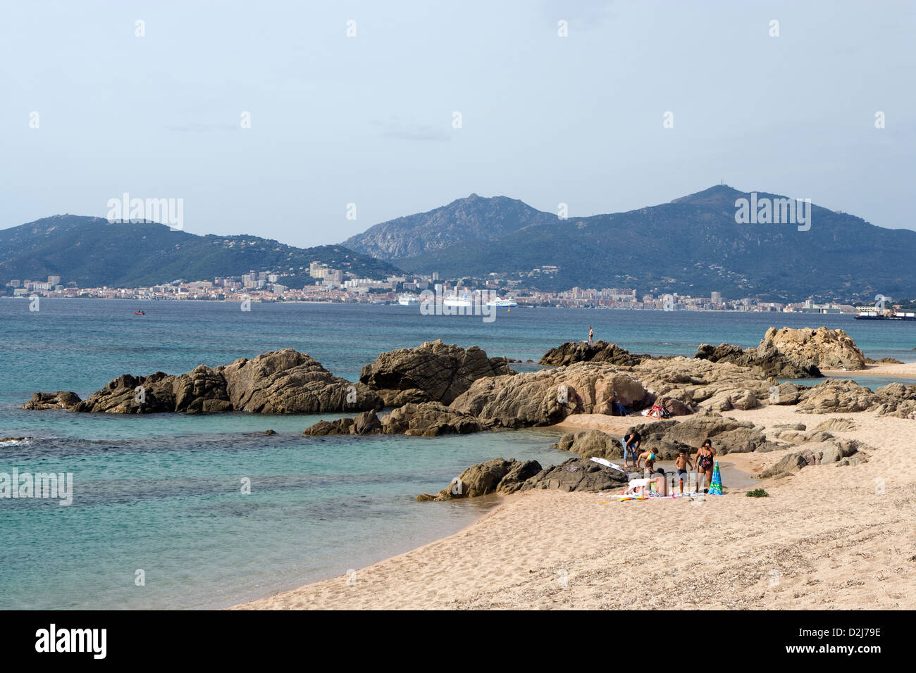Corsica: Porticcio beach / Ajaccio background Stock Photo - Alamy