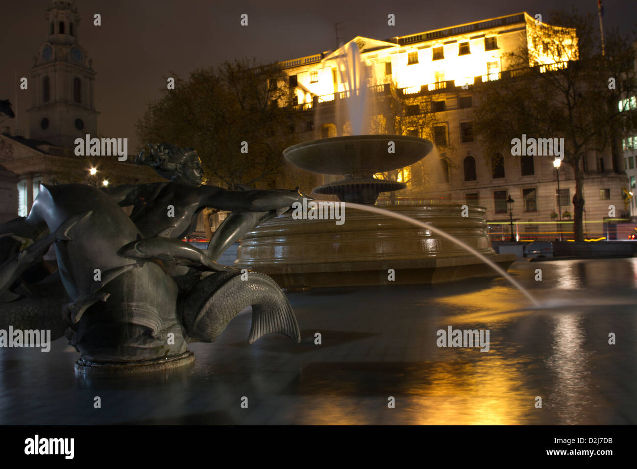 Water Feature at London National Museum Stock Photo - Alamy