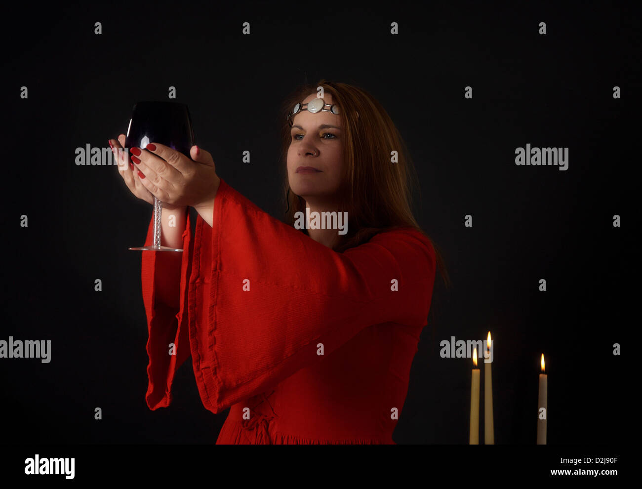 Modern practitioner of wicca or witchcraft Stock Photo - Alamy