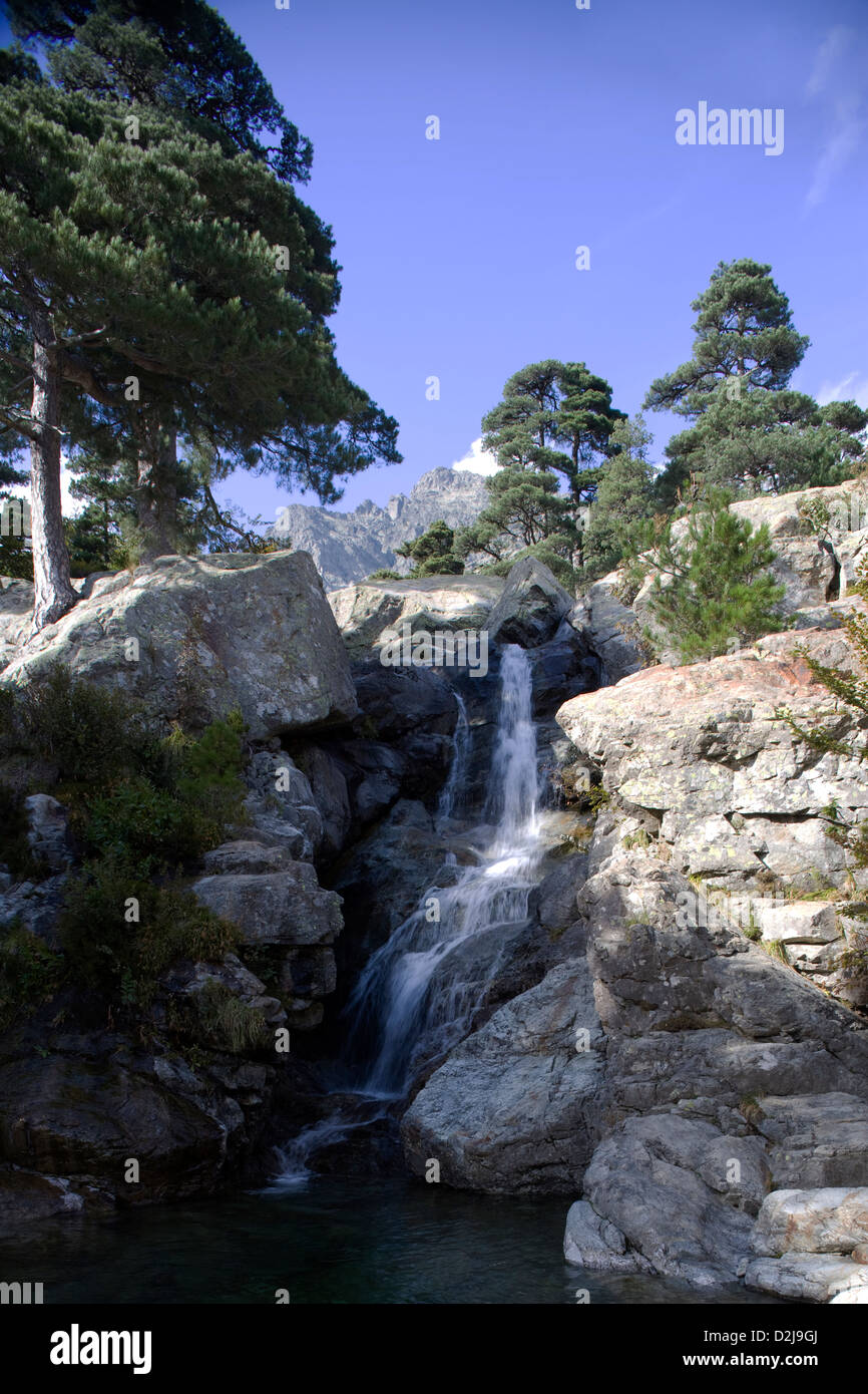 Corsica: Vizzanova - Cascade des Anglais Stock Photo - Alamy