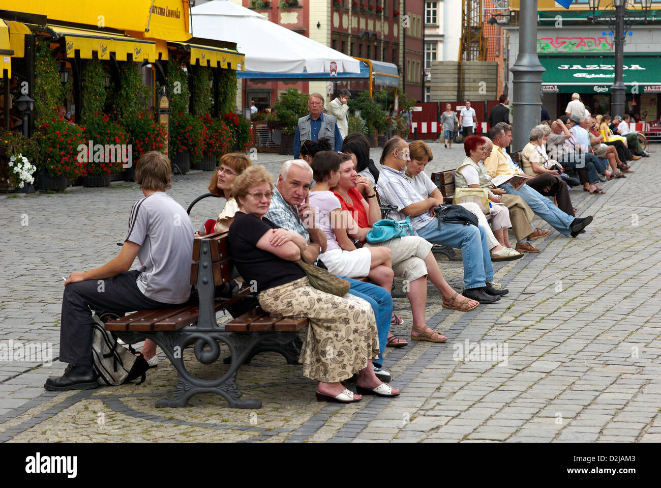 Wroclaw, Poland, evening activity on the market Stock Photo - Alamy