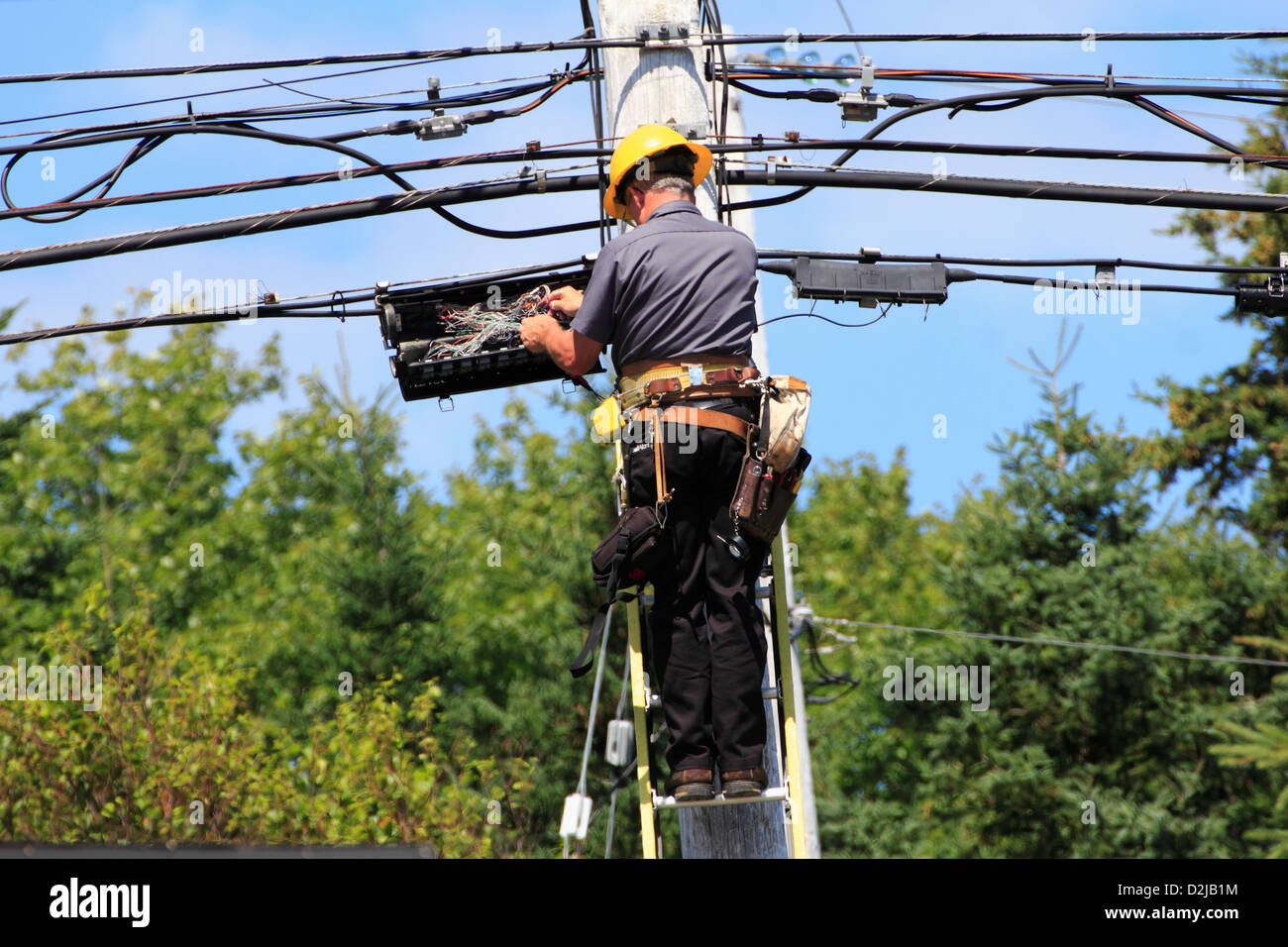 Ladder Telephone Stock Photos & Ladder Telephone Stock Images - Alamy