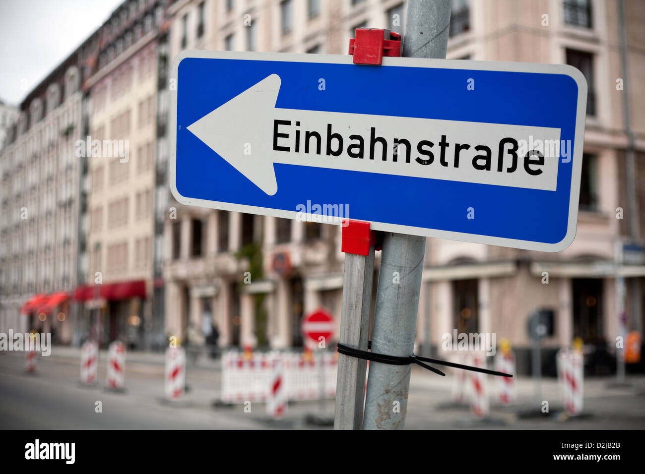 Berlin, Germany, traffic sign one way street Stock Photo - Alamy