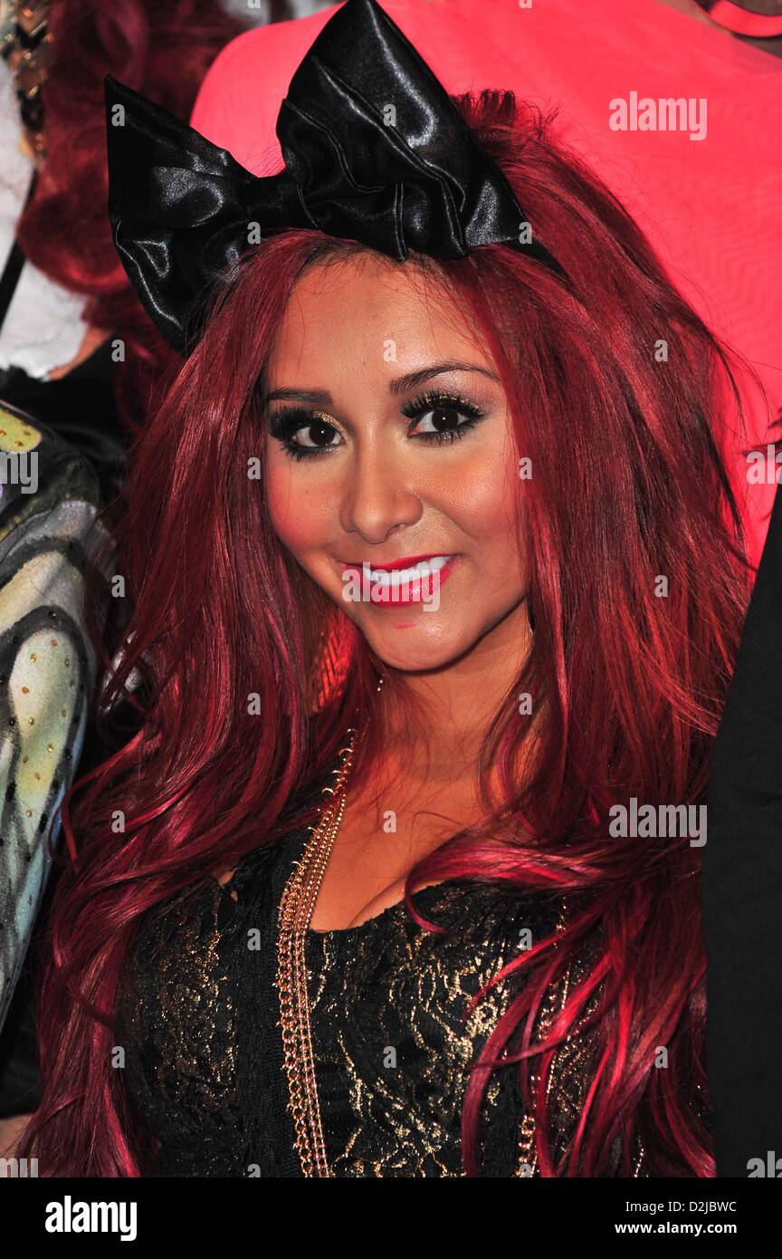 New York, USA. 25th January 2013. Snooki, Nicole Polizzi at arrivals ...