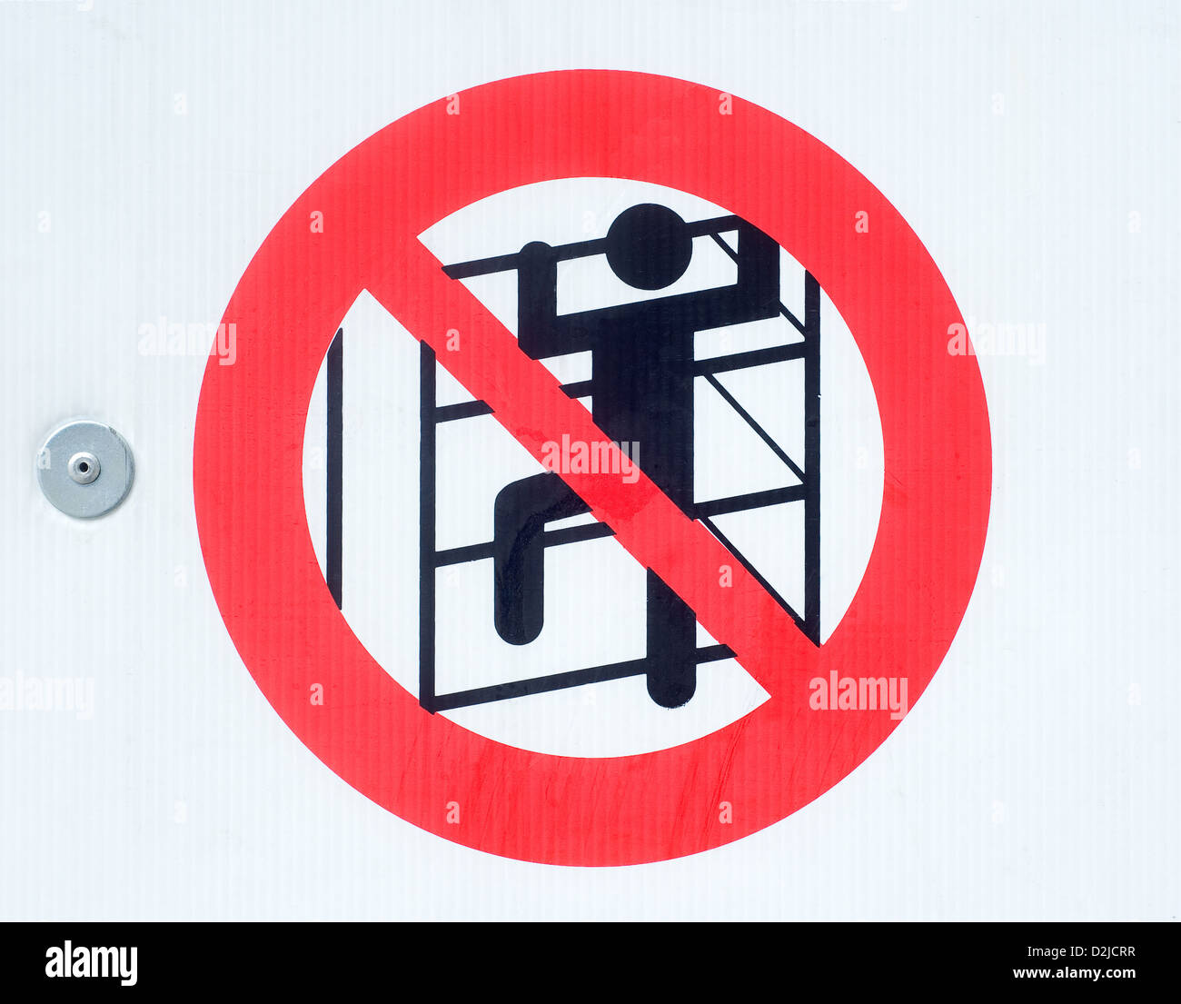 Climbing prohibited non climb on the shelf hi-res stock photography and ...