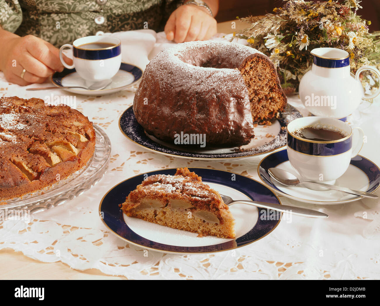 Berlin, Germany, cake on a coffee table Stock Photo - Alamy