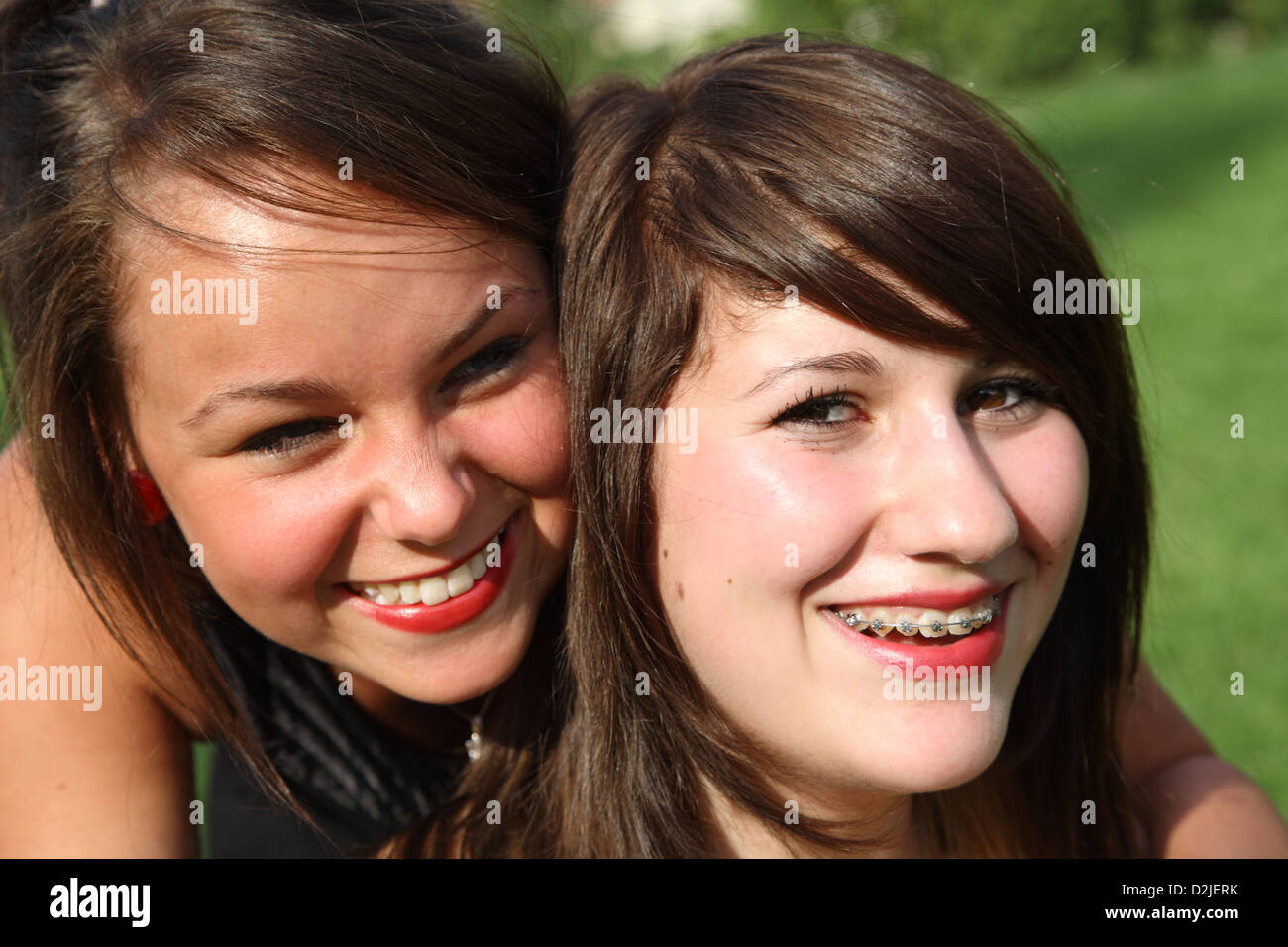 Berlin, Germany, two girlfriends Stock Photo - Alamy
