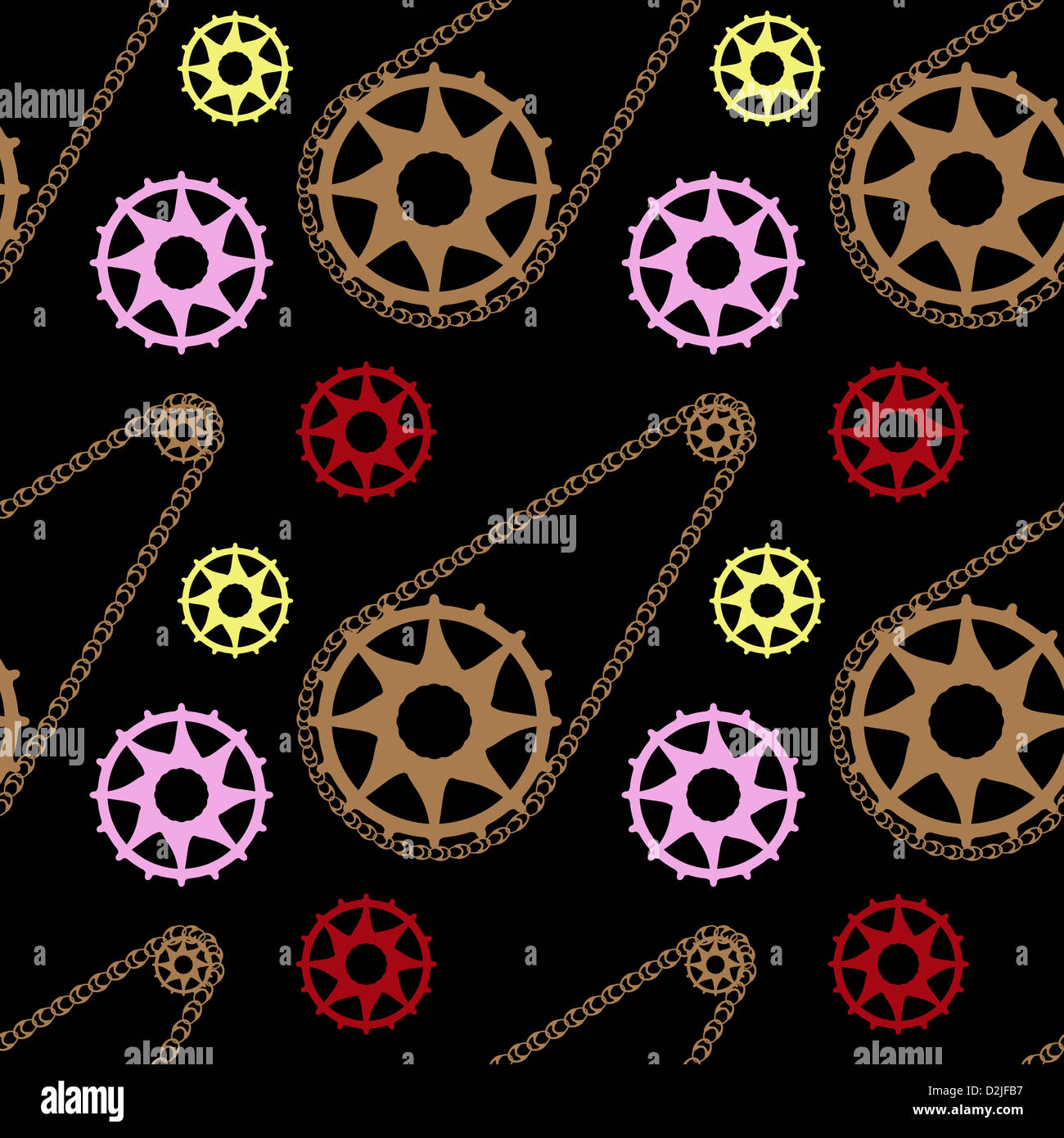 bike mechanic pattern, abstract seamless texture; vector art ...