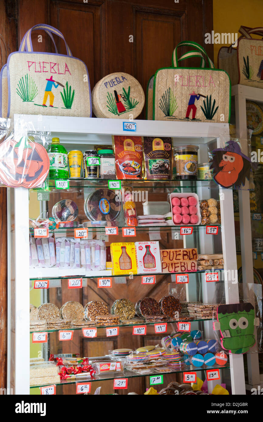 Local Sweets and Goods in in Puebla - Mexico Stock Photo - Alamy