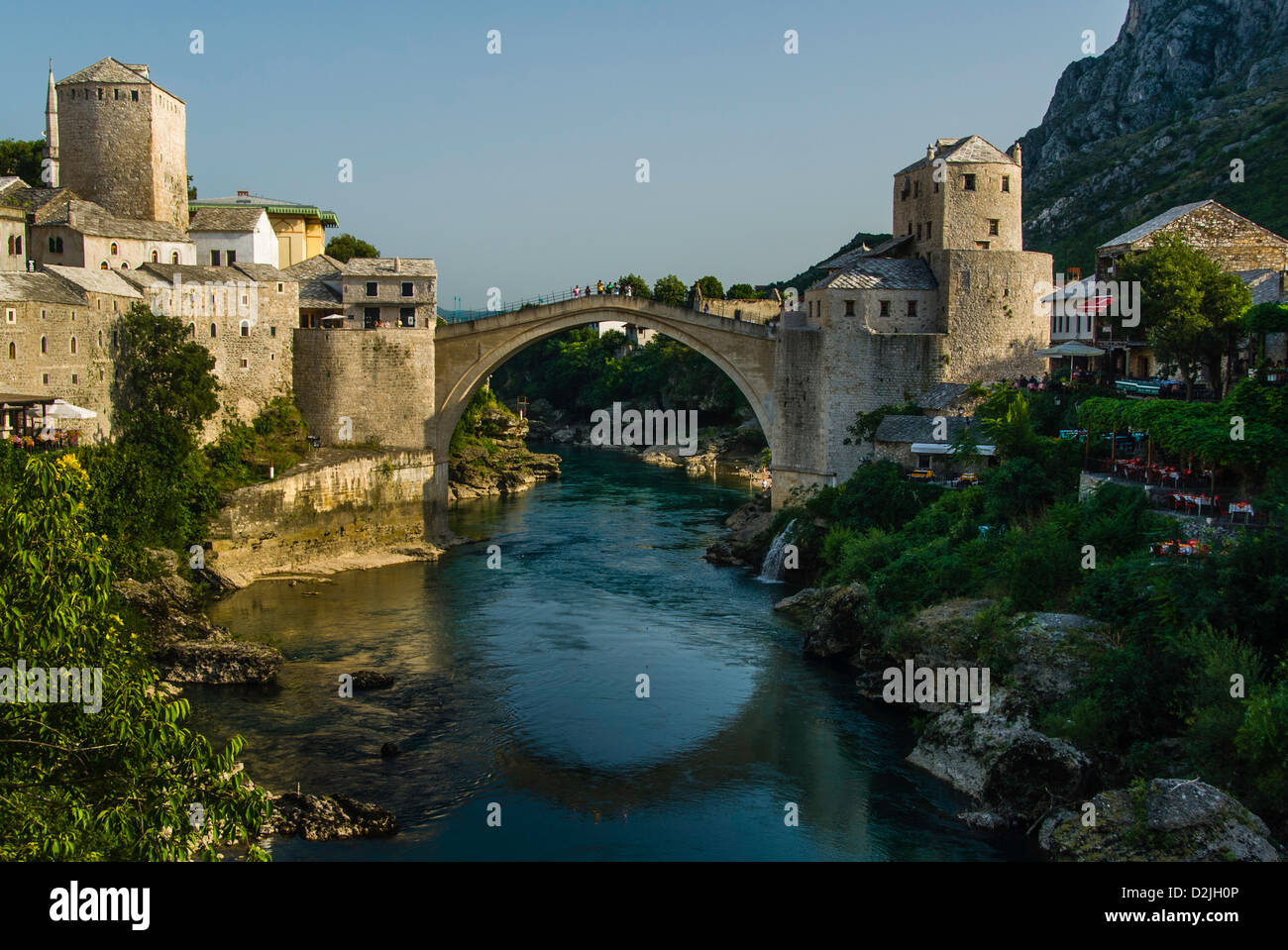 Bridge over the Neretva river in Mostar Stock Photo - Alamy
