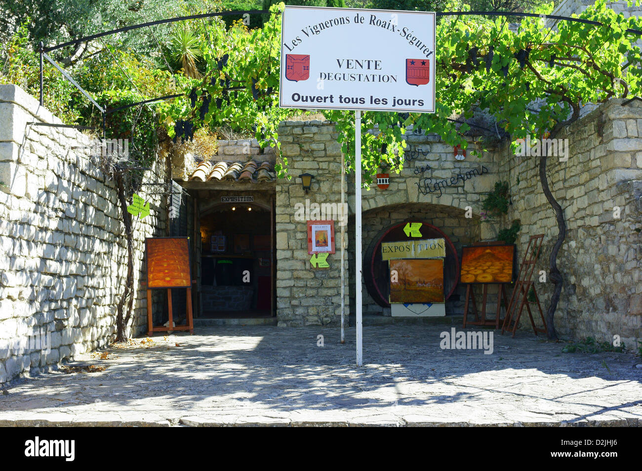 Village Seguret Provence France Stock Photo - Alamy