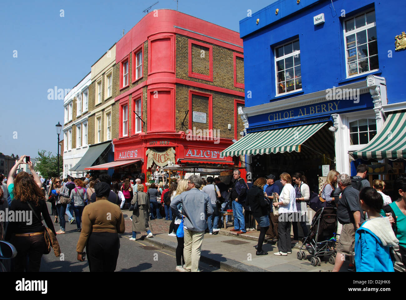 Portobello Road market London UK Stock Photo - Alamy