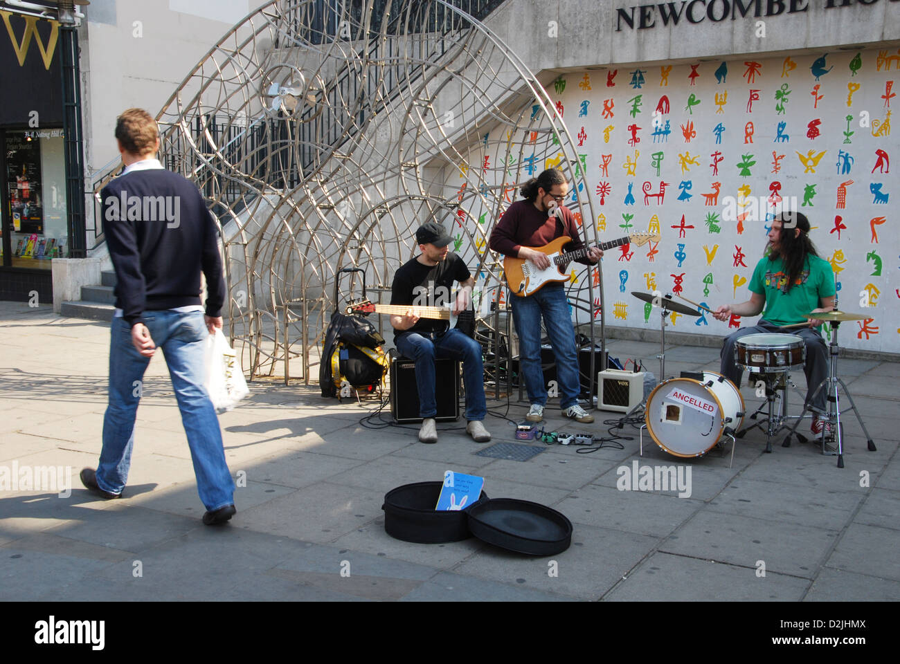 street performers Notting Hill Gate London UK Stock Photo - Alamy