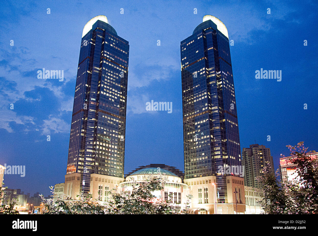 Shanghai XuJiaHui Business center Stock Photo - Alamy