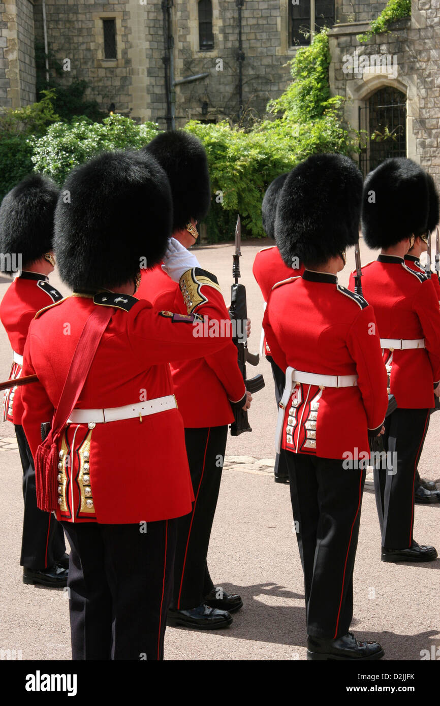 The Sergeant Major Gives the salute on parade Stock Photo - Alamy