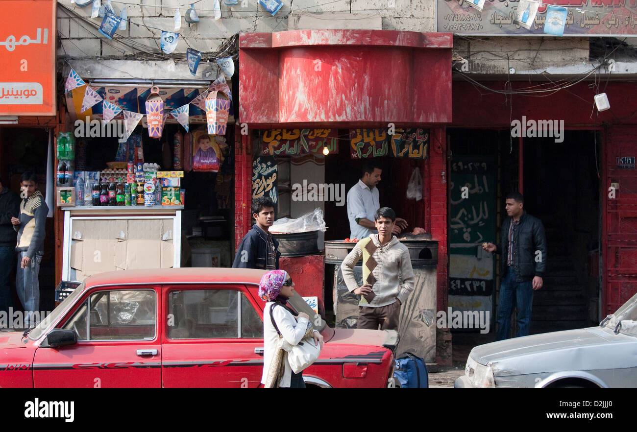 Cairo street buildings hi-res stock photography and images - Alamy