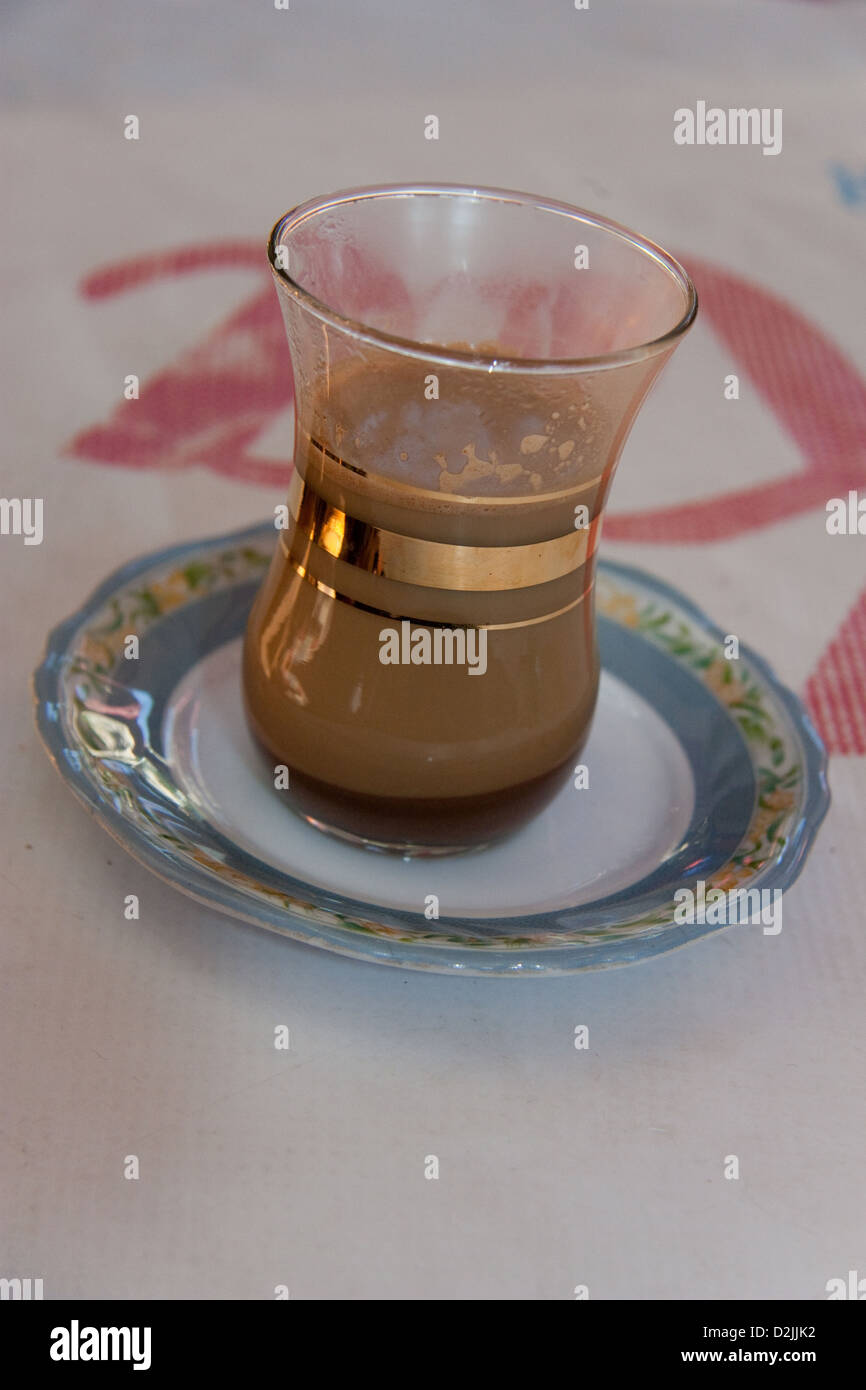 Cairo, Egypt, typical oriental coffee in glass Stock Photo - Alamy