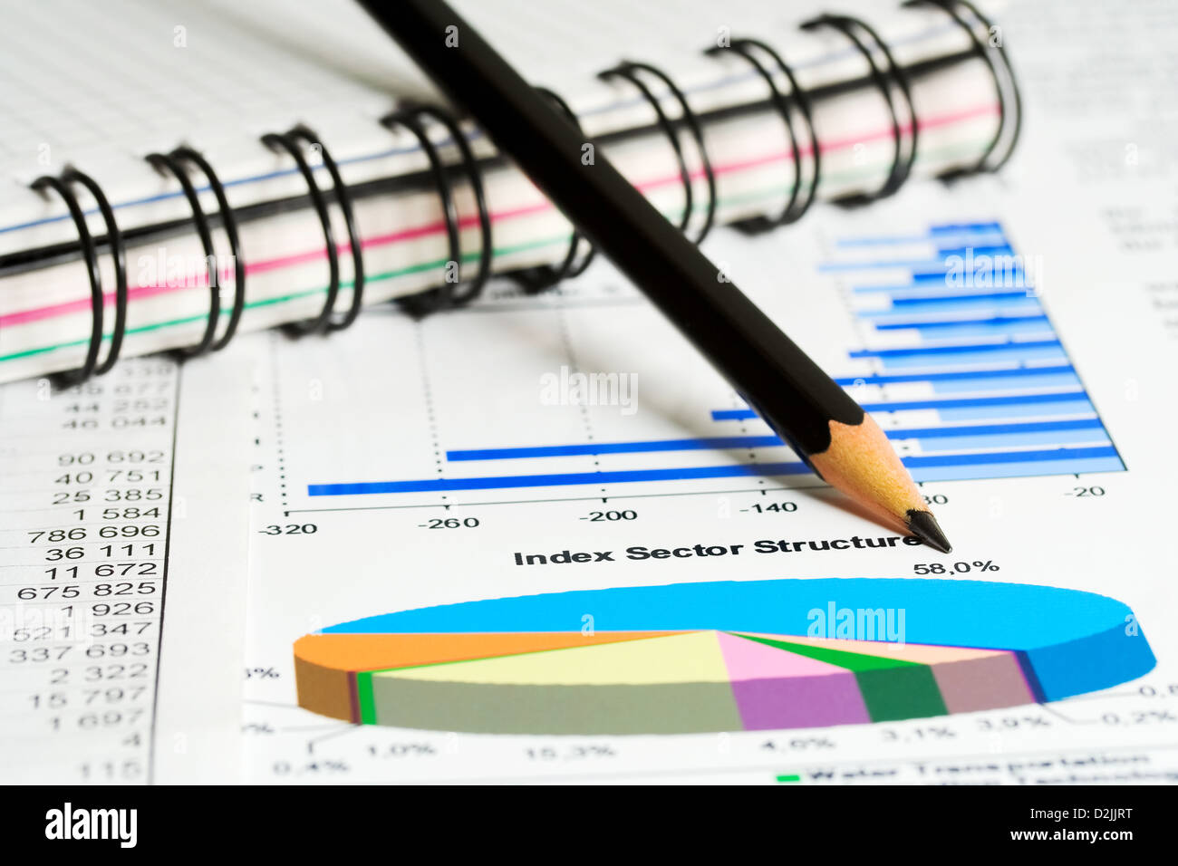 Financial graphs and charts analysis Stock Photo - Alamy
