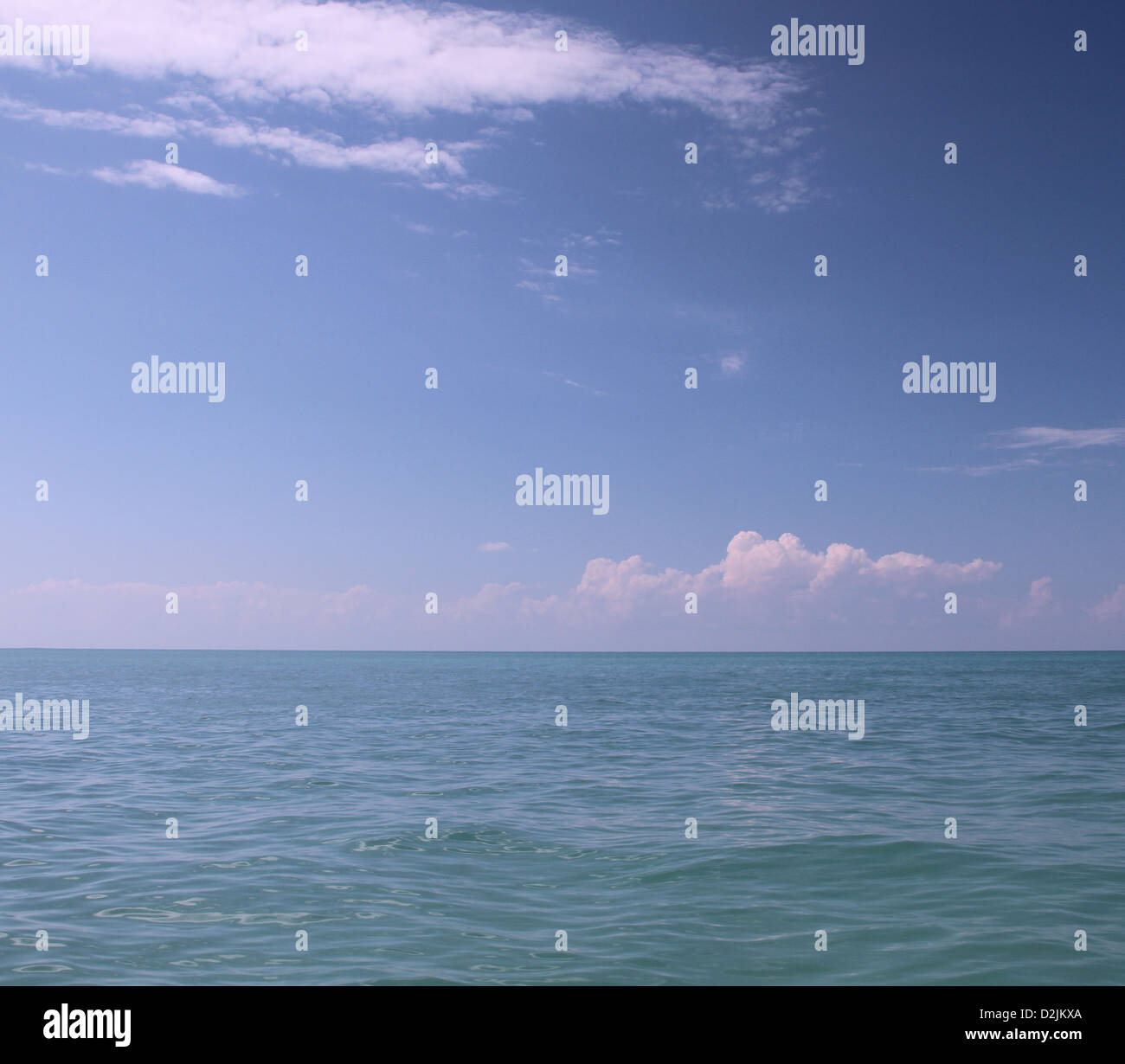 clear blue sea and turquoise sky Stock Photo - Alamy