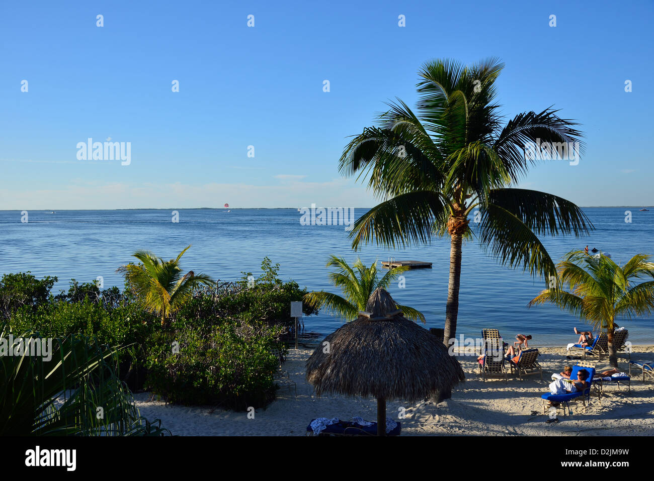 Vacationers relax at a beach resort. Florida, USA Stock Photo - Alamy