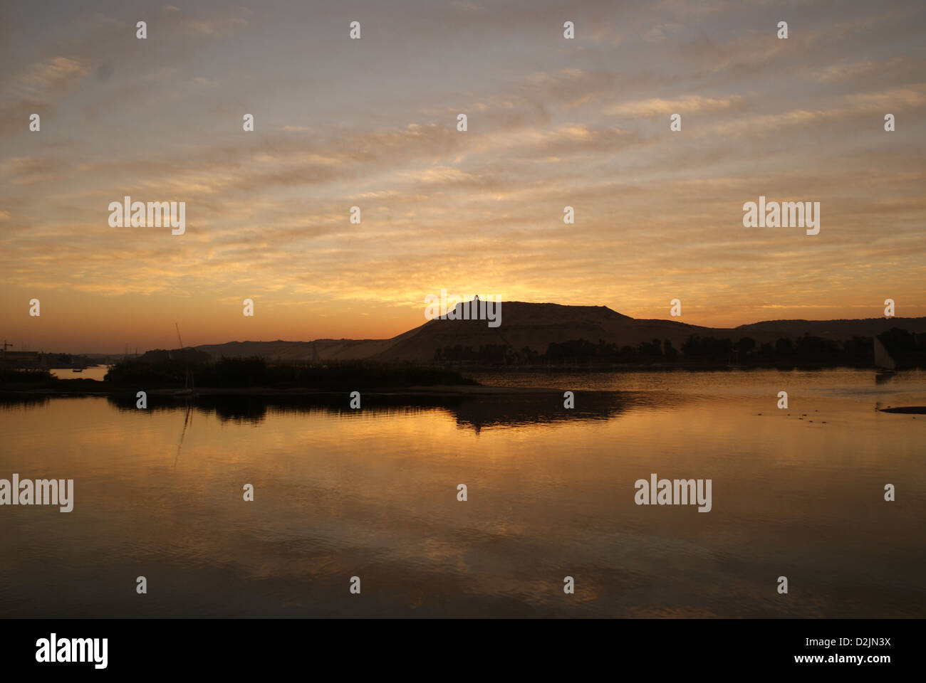 The end of a beautiful day in Egypt Stock Photo - Alamy