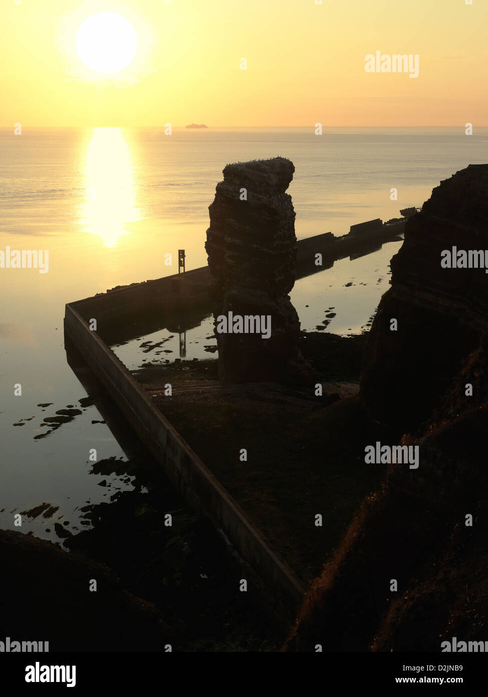 Helgoland, Germany, sunset on the North Sea Stock Photo - Alamy