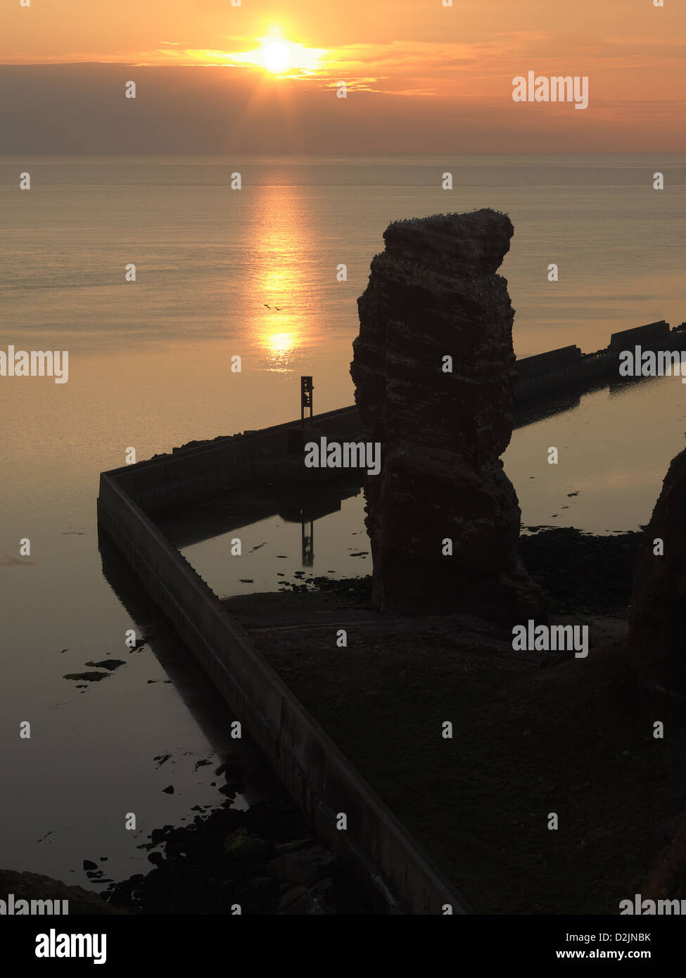 Helgoland, Germany, sunset on the North Sea Stock Photo - Alamy