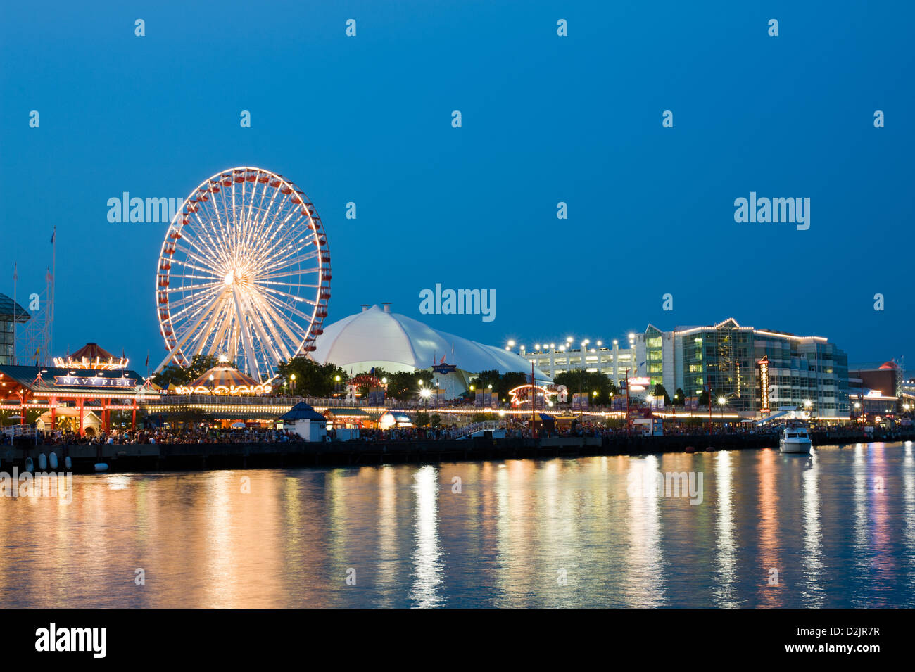 CHICAGO - JULY 4: Navy Pier, the Midwest's number one tourist ...