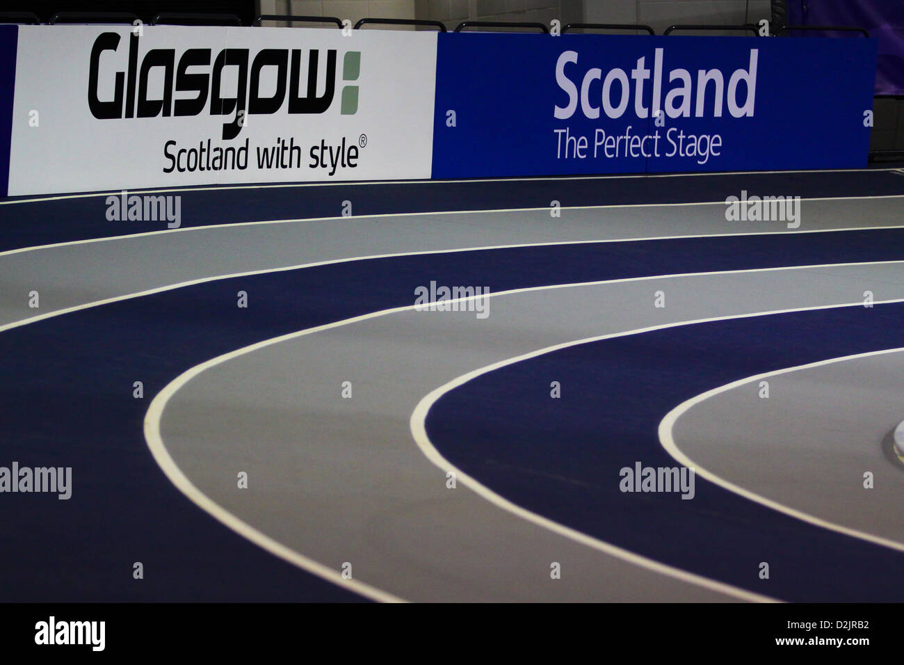 General view of track at Glasgow's new Emirates Arena - 26.01.2013 ...