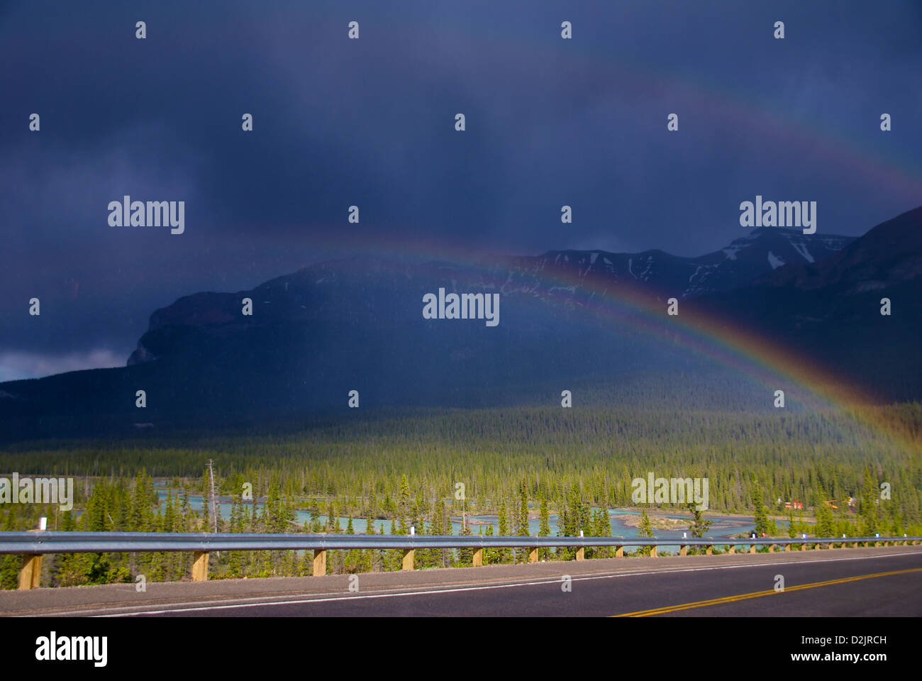 Banff mountains rainbow hi-res stock photography and images - Alamy