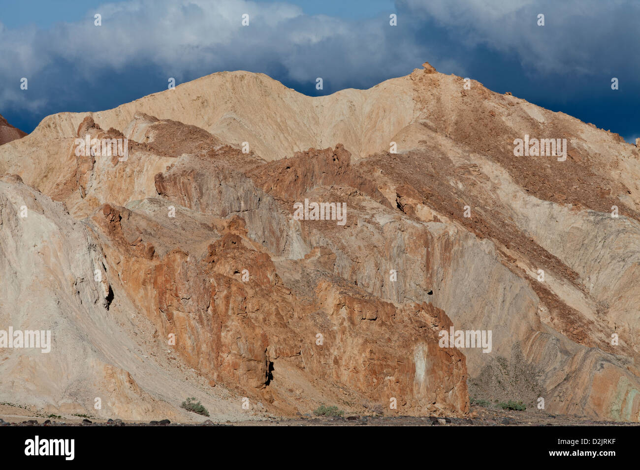 Storm clouds above the Amargosa Range above Twenty Mule Team Canyon ...