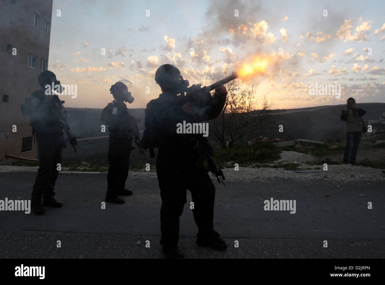 Jan. 26, 2013 - Jenin, West Bank, Palestinian Territory - An Israeli ...