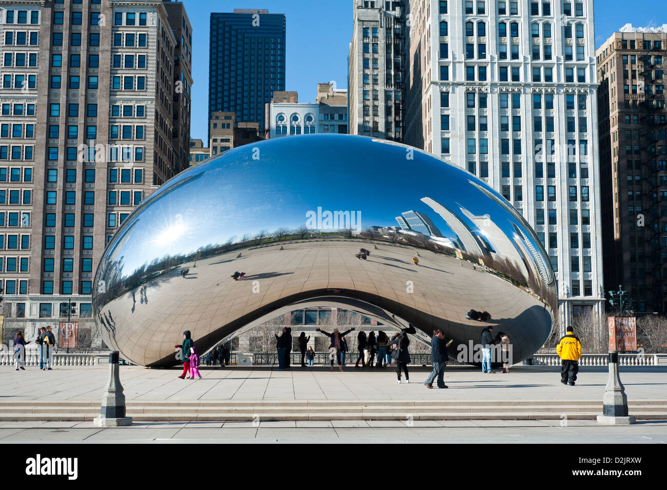 Cloud Gate, also known as The Bean, is a public sculpture in Chicago's ...