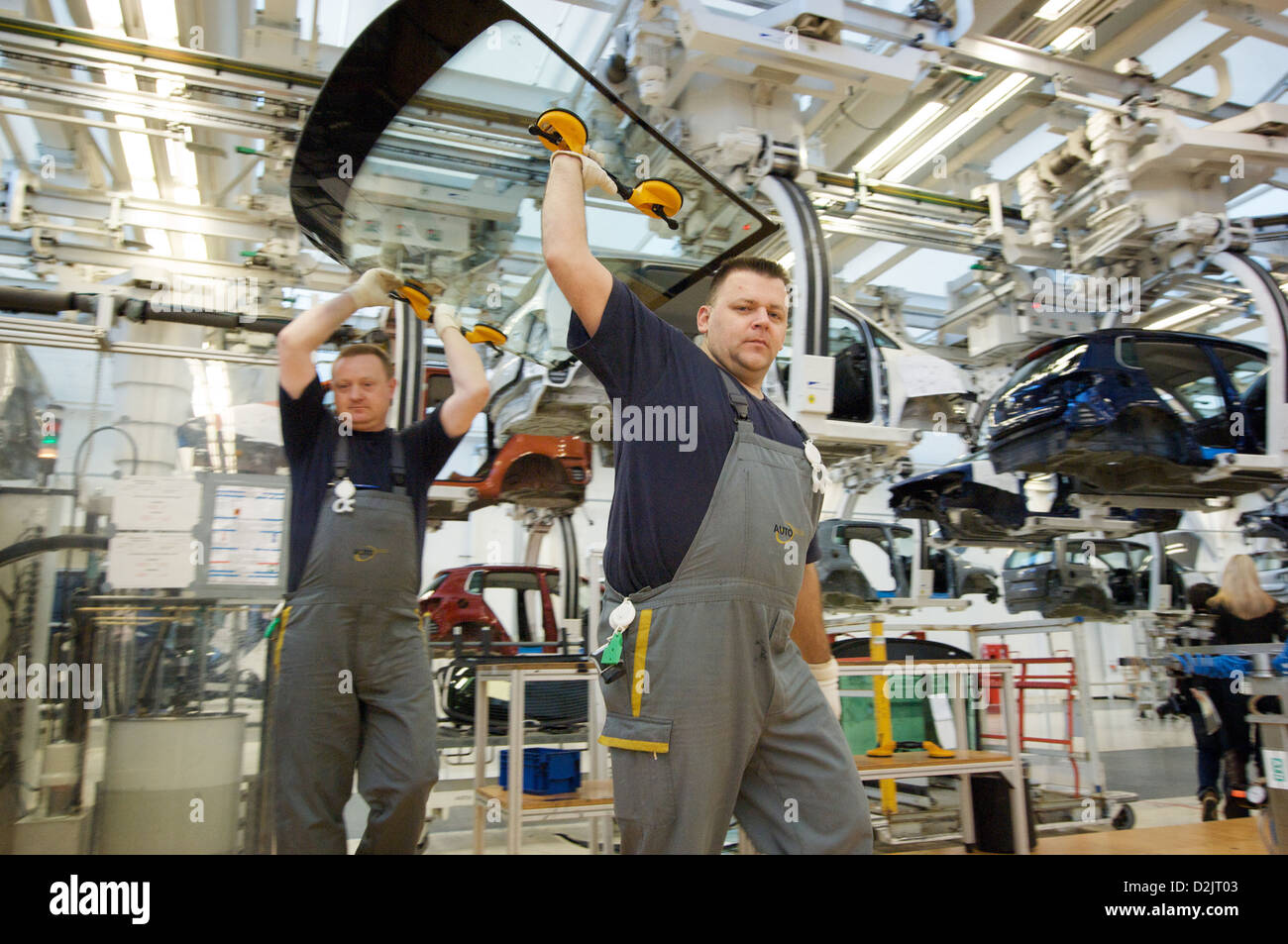 Wolfsburg, Germany, production of the VW Tiguan at Auto 5000 Stock ...