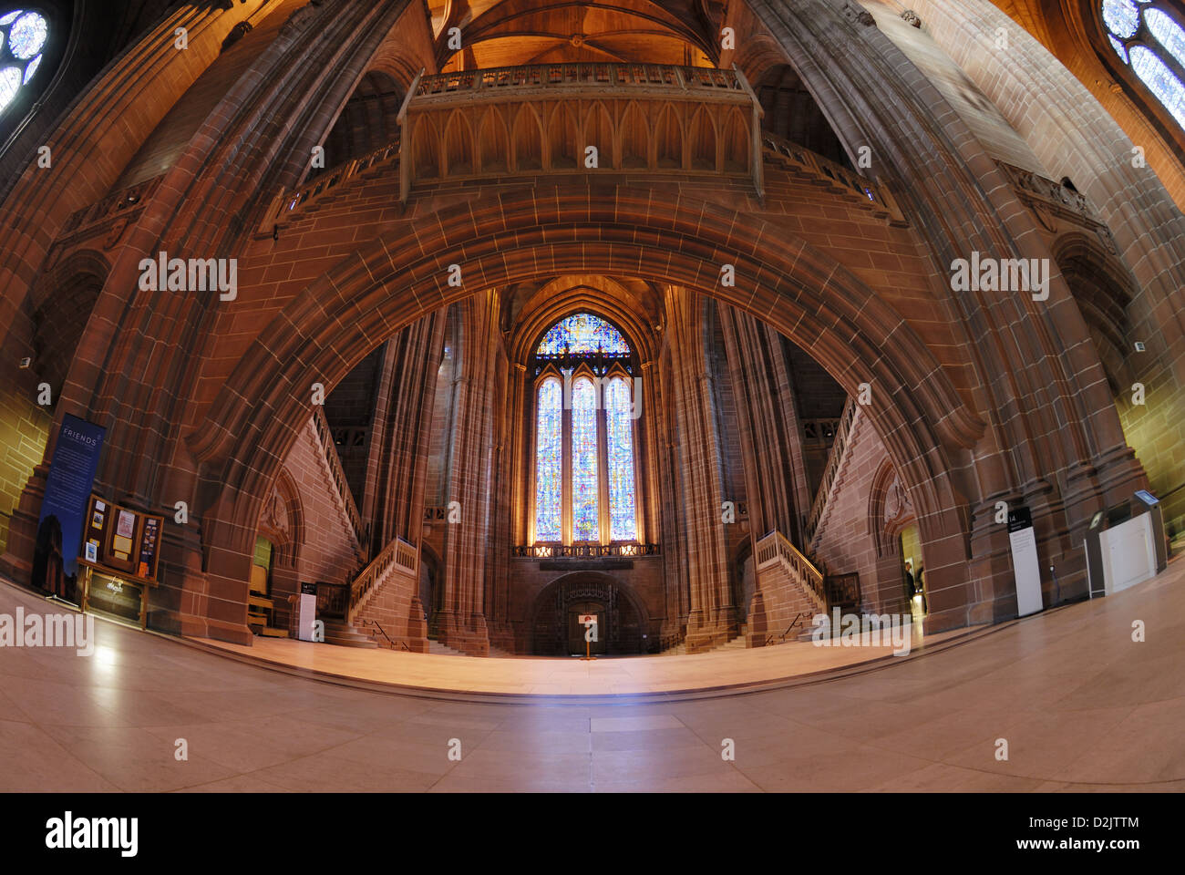 Interior of Liverpool Anglican Cathedral Stock Photo - Alamy